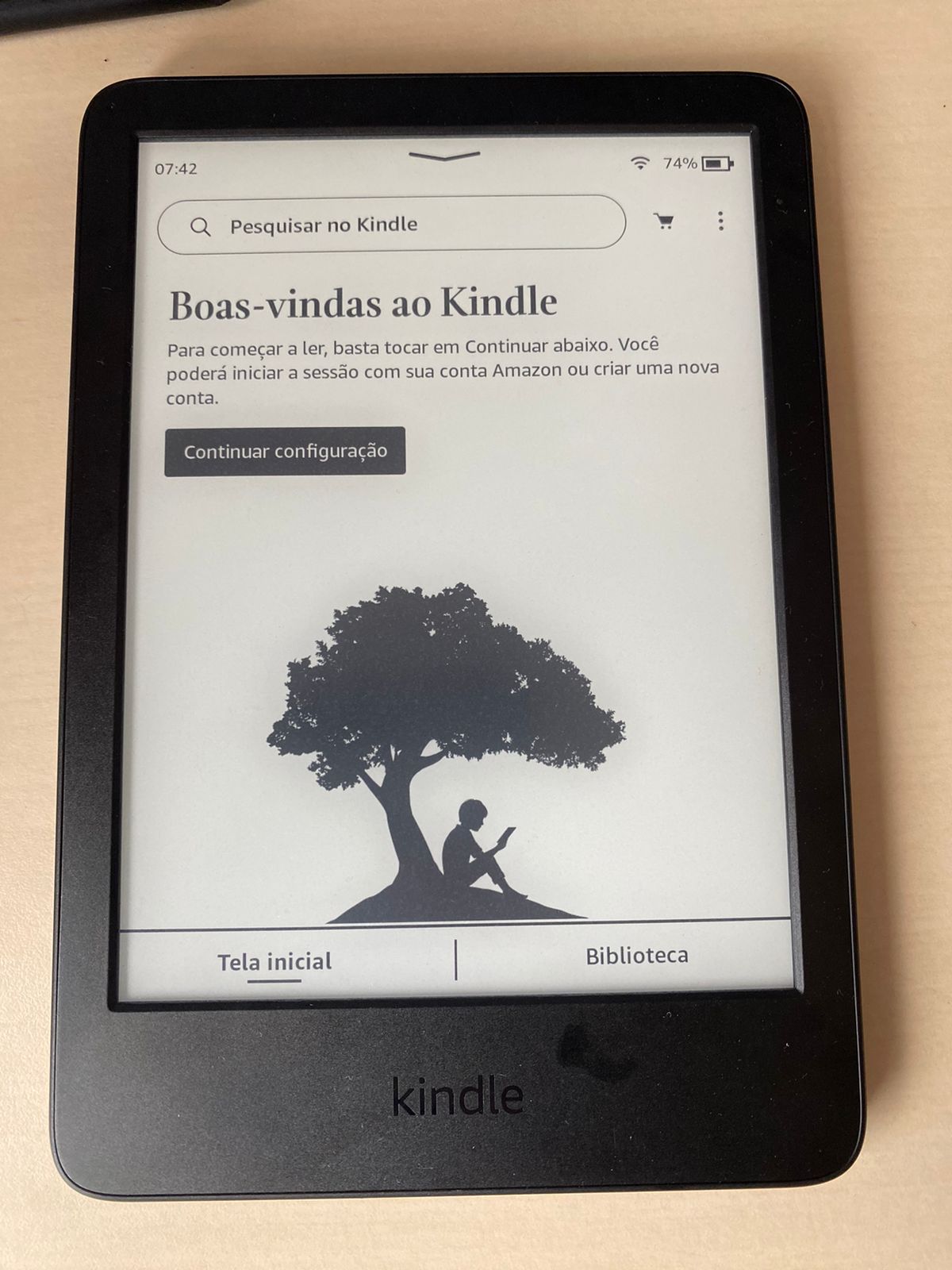 Meu Kindle nao conecta minha conta Amazon